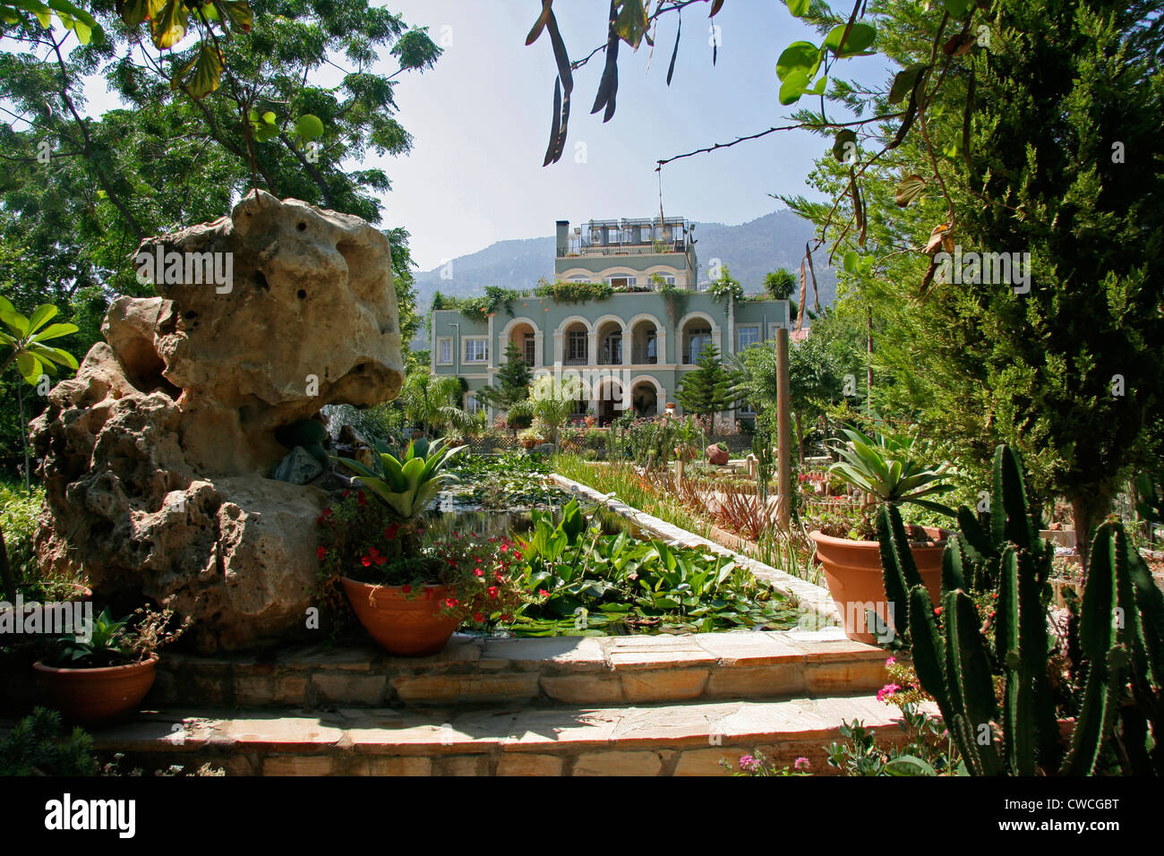 The Gardens of Babel Lapta North Cyprus Stock Photo - Alamy