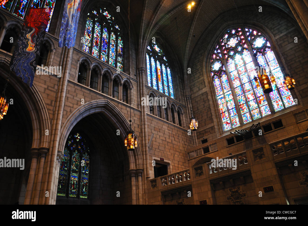 The Princeton University Chapel - stained glass window Stock Photo - Alamy