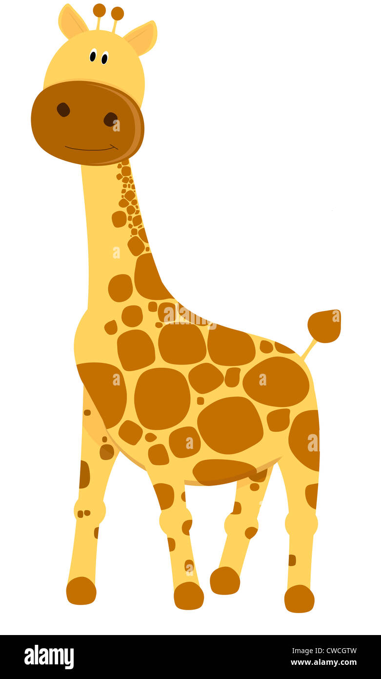 Giraffe side on Cut Out Stock Images & Pictures - Alamy