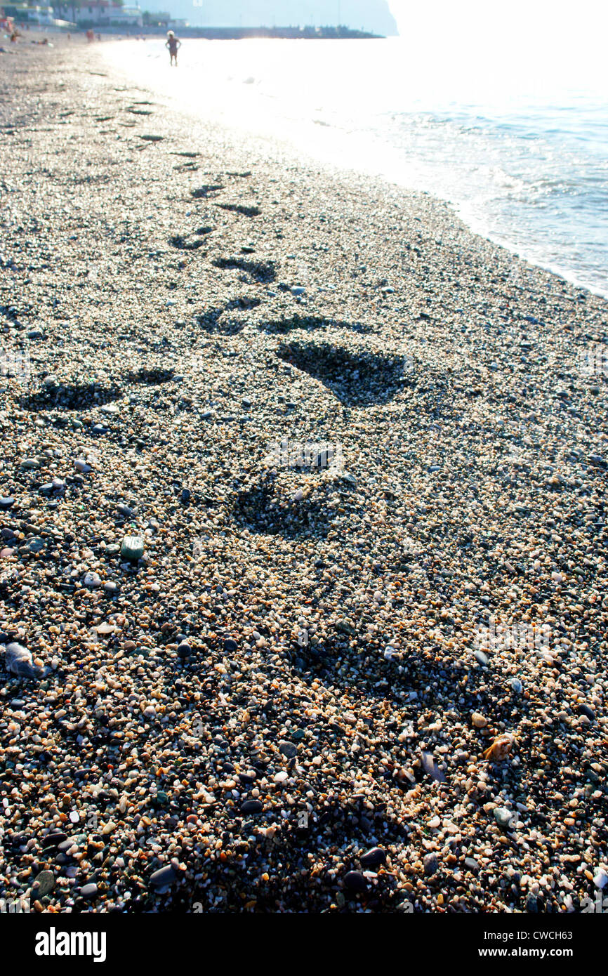 Beach from Finale Ligure / Finalpia at the Italian Riviera Stock Photo ...