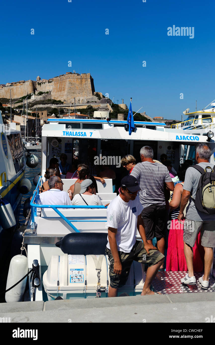 Citadel and Harbor in Bonifacio, Corsica, France Stock Photo - Alamy