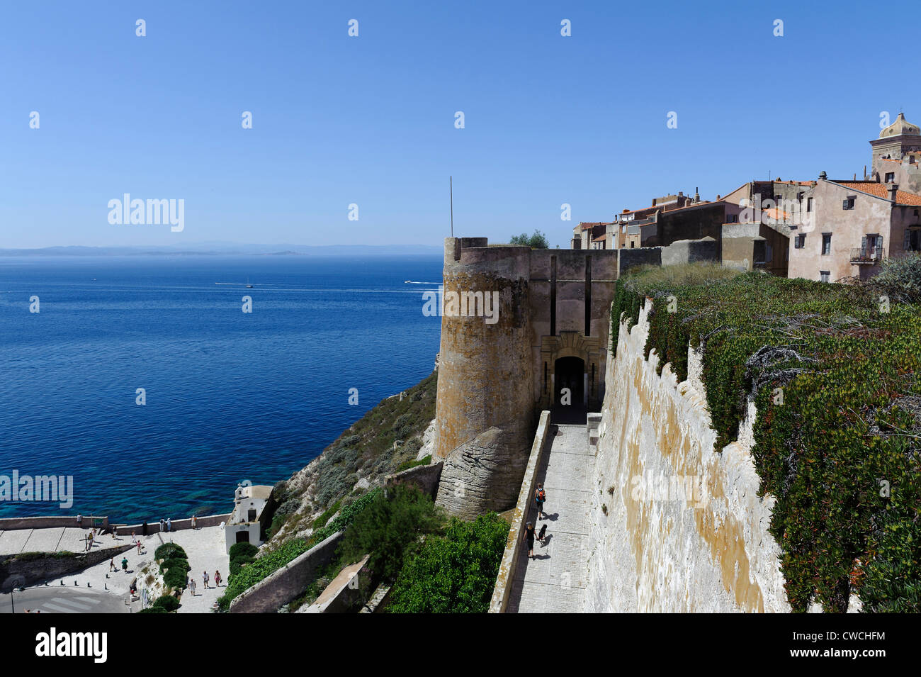 Citadel in Bonifacio, Corsica, France Stock Photo - Alamy