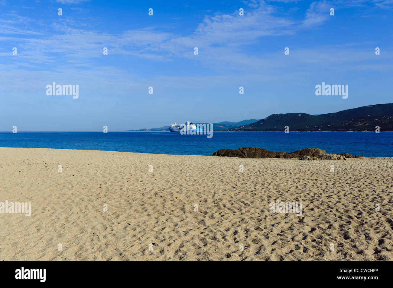 Beach of Propriano, Corsica, France Stock Photo - Alamy