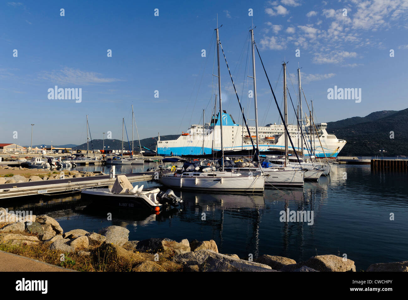 Ferry Port of Propriano, Corsica, France Stock Photo - Alamy
