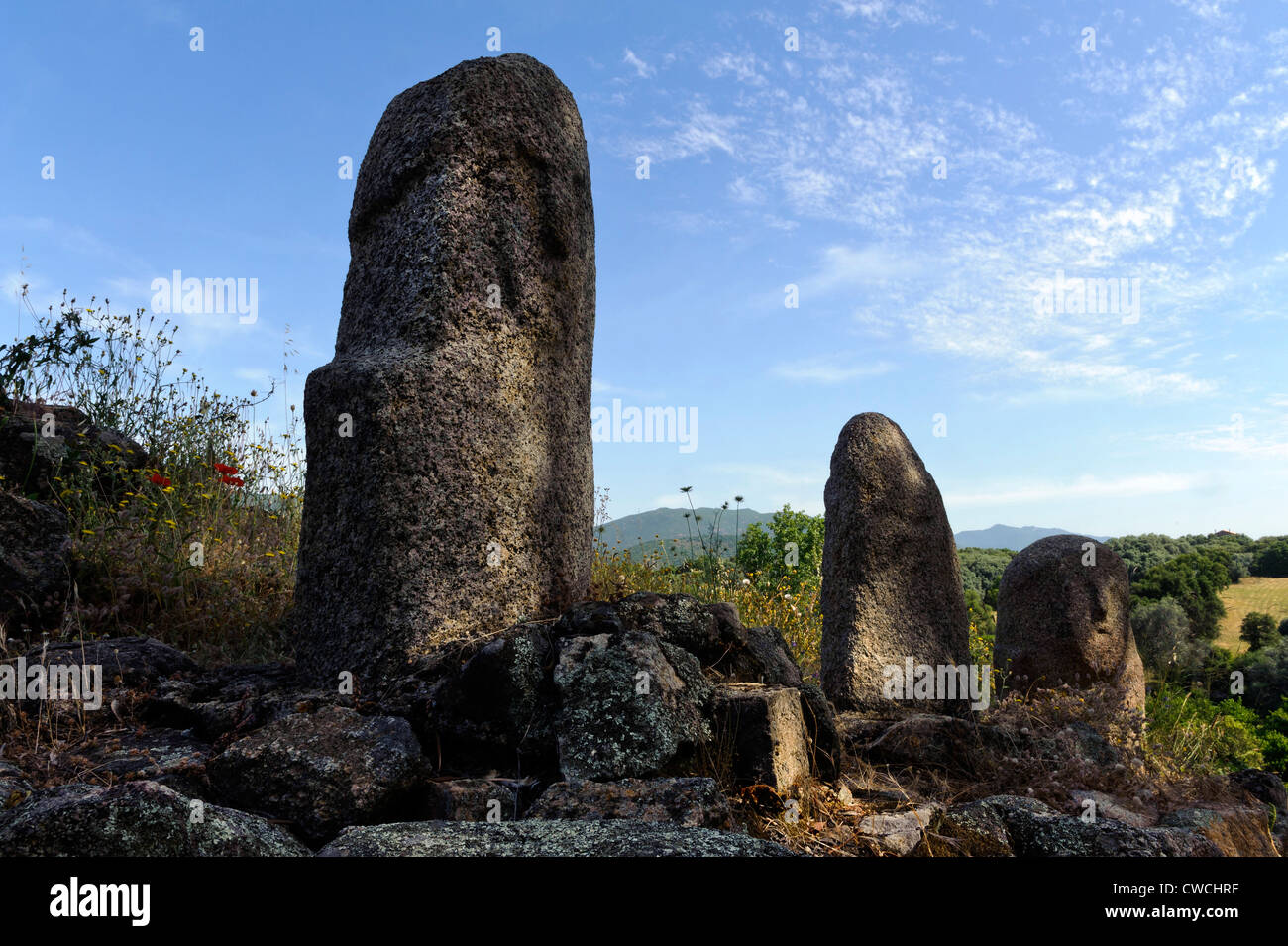 Prehistorc Excavation of Filitosa, Central Torrean Monument with Menhir ...