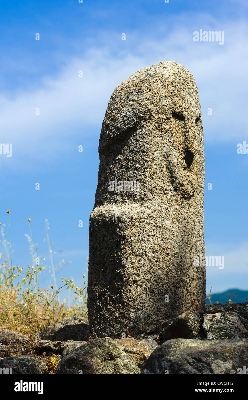 Prehistorc Excavation of Filitosa, Central Torrean Monument with Menhir ...
