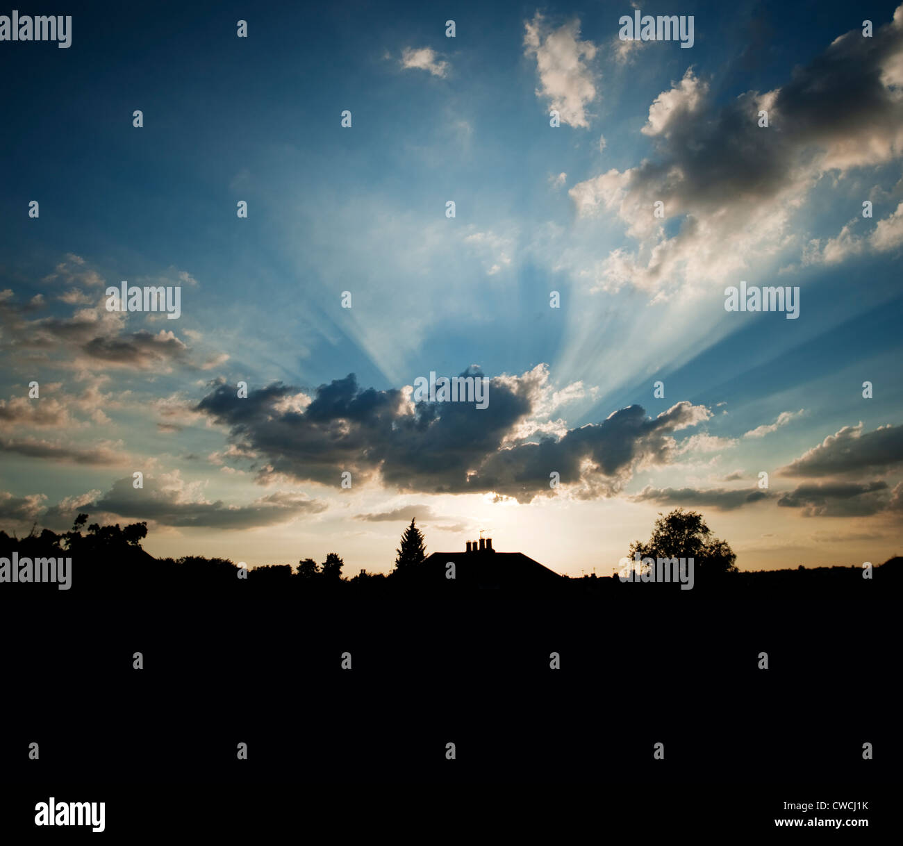 Sunbeams breaking in morning hi-res stock photography and images - Alamy