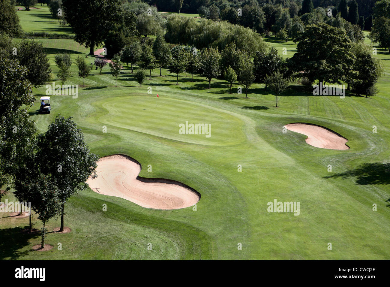 Aerial view of golf course Stock Photo - Alamy