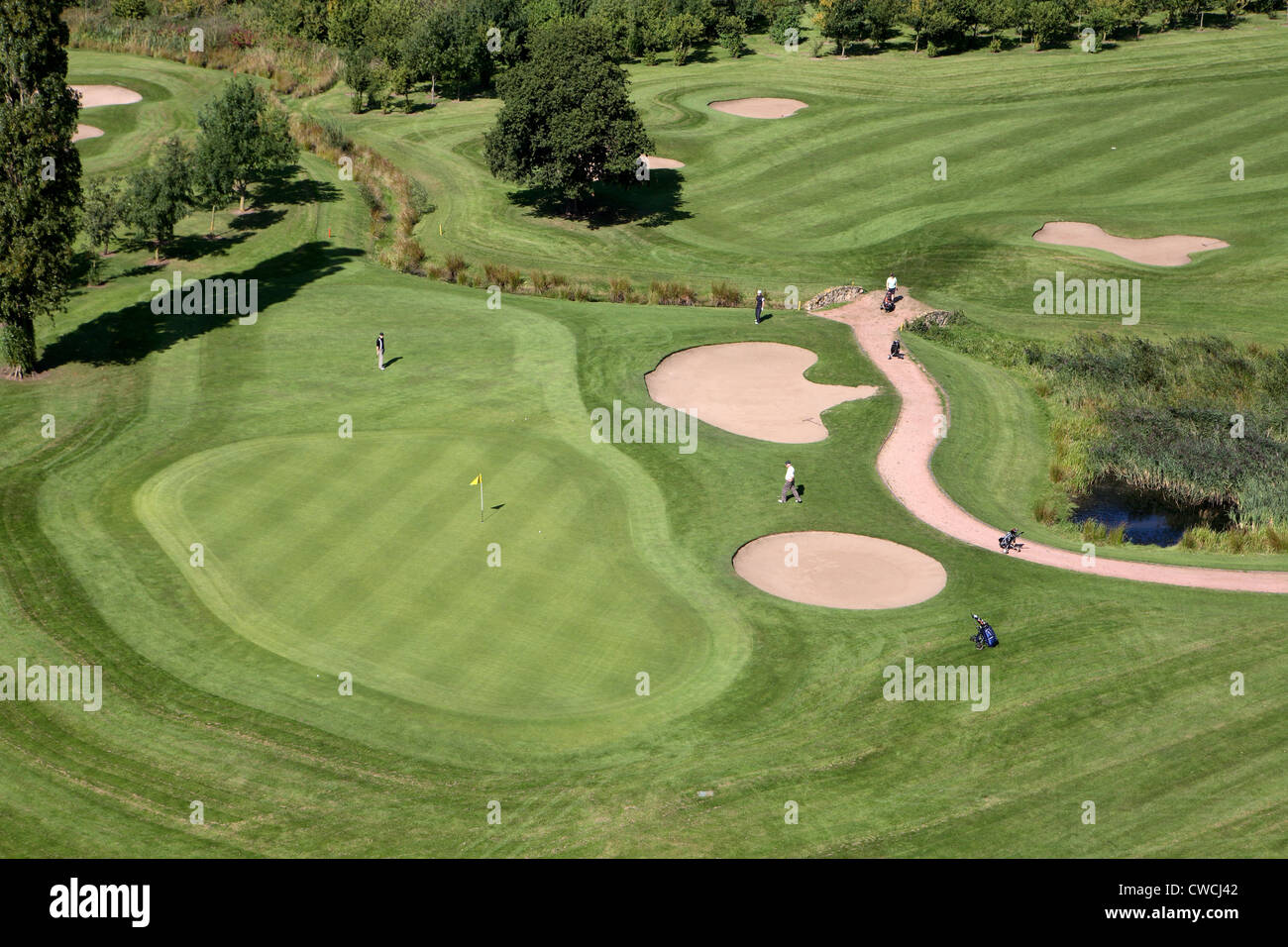 Aerial view golf course hi-res stock photography and images - Alamy