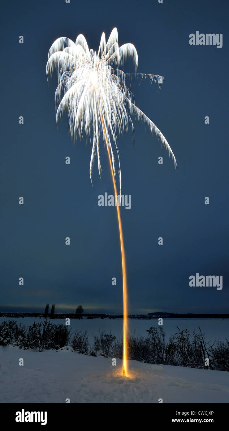 Red Rocket Firework High Resolution Stock Photography and Images - Alamy