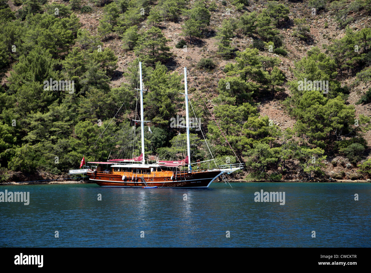 Blue turkey boat hi-res stock photography and images - Alamy
