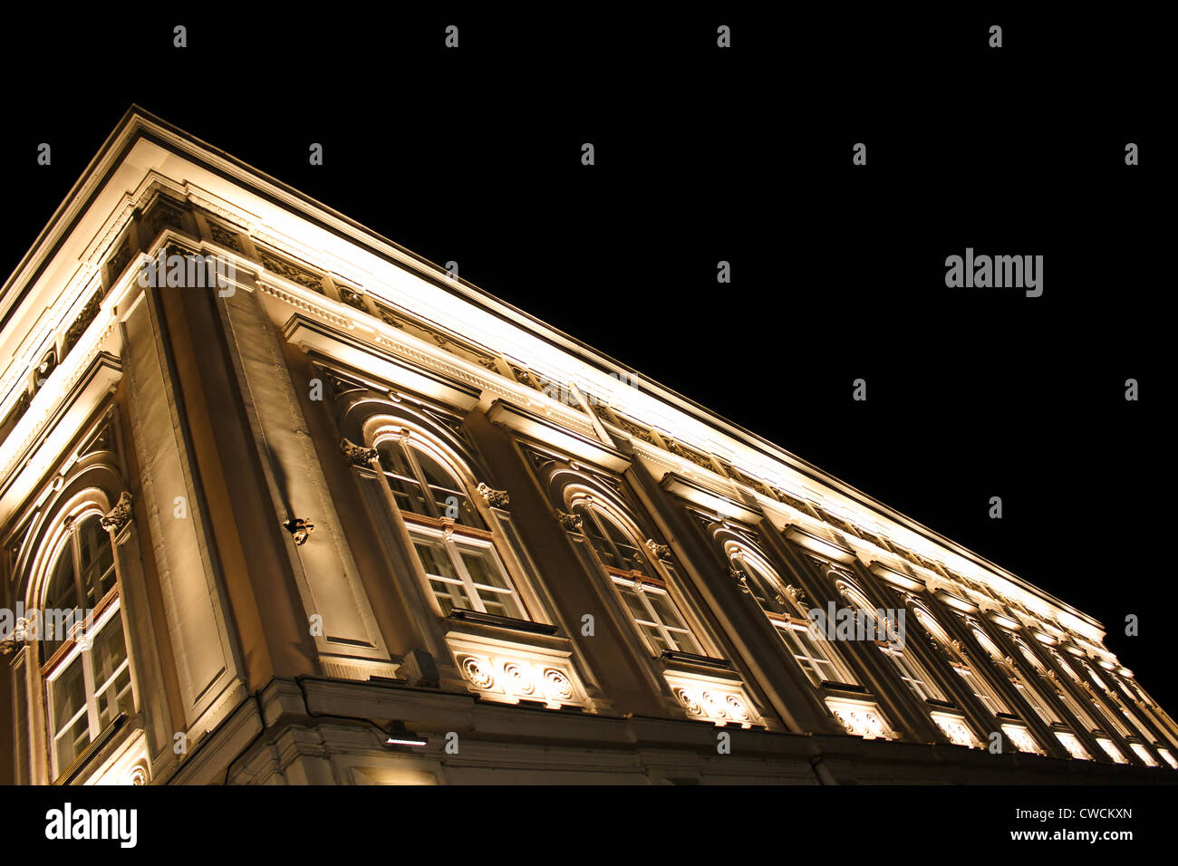 house, building, old, museum, night, light, door, wood, glass Stock ...