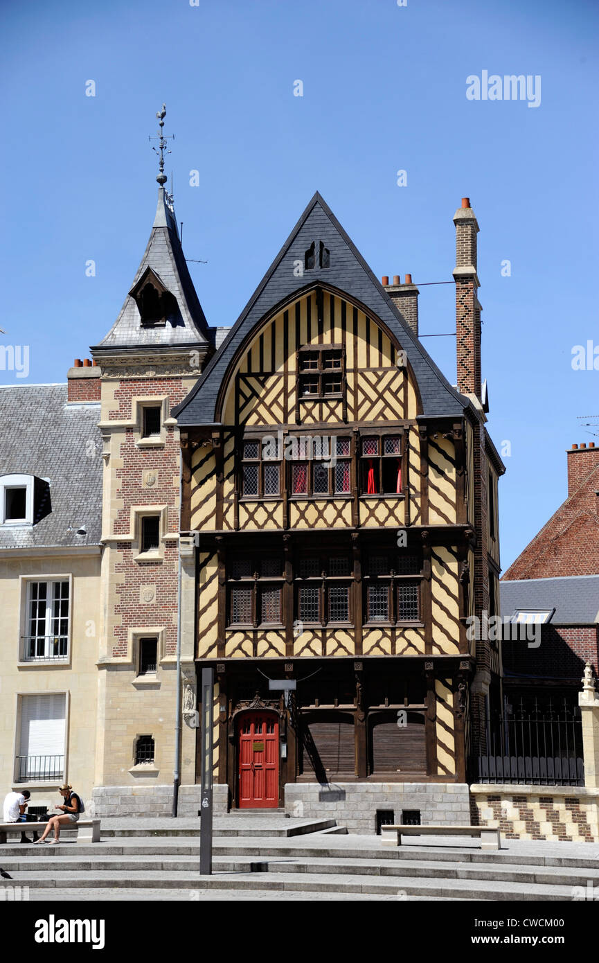 Place Notre Dame d' Amiens,Old town,Amiens,Somme,Picardie,France Stock ...
