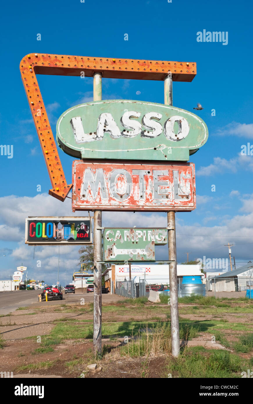 Route 66 neon signs hi-res stock photography and images - Alamy