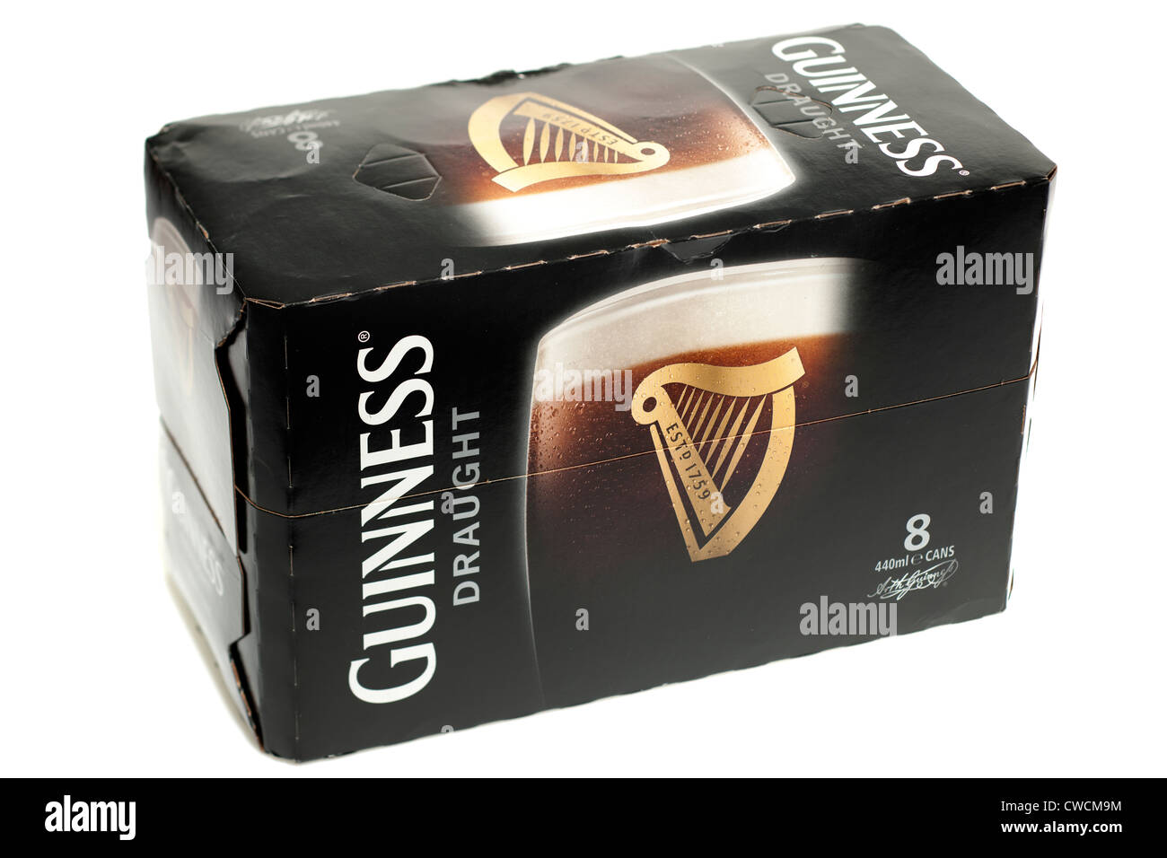 Eight pack of draught Guinness Stock Photo - Alamy