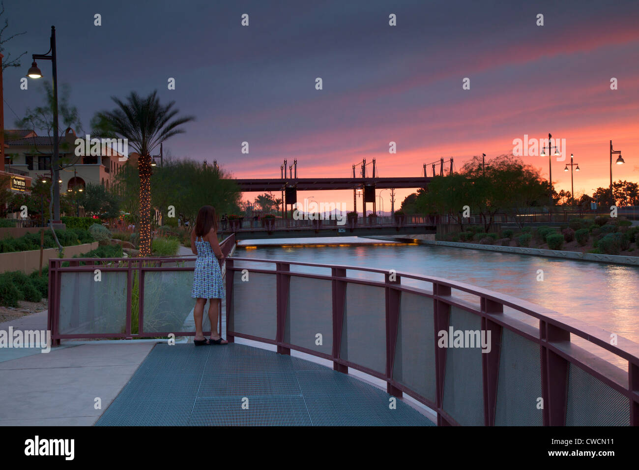 The Riverwalk area of Scottsdale, Arizona. (Model Released Stock Photo ...