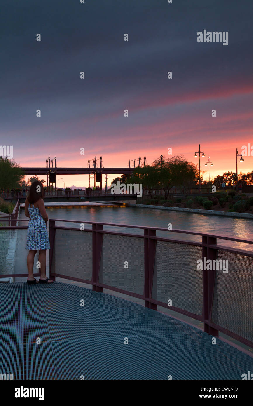 The Riverwalk area of Scottsdale, Arizona. (Model Released Stock Photo ...