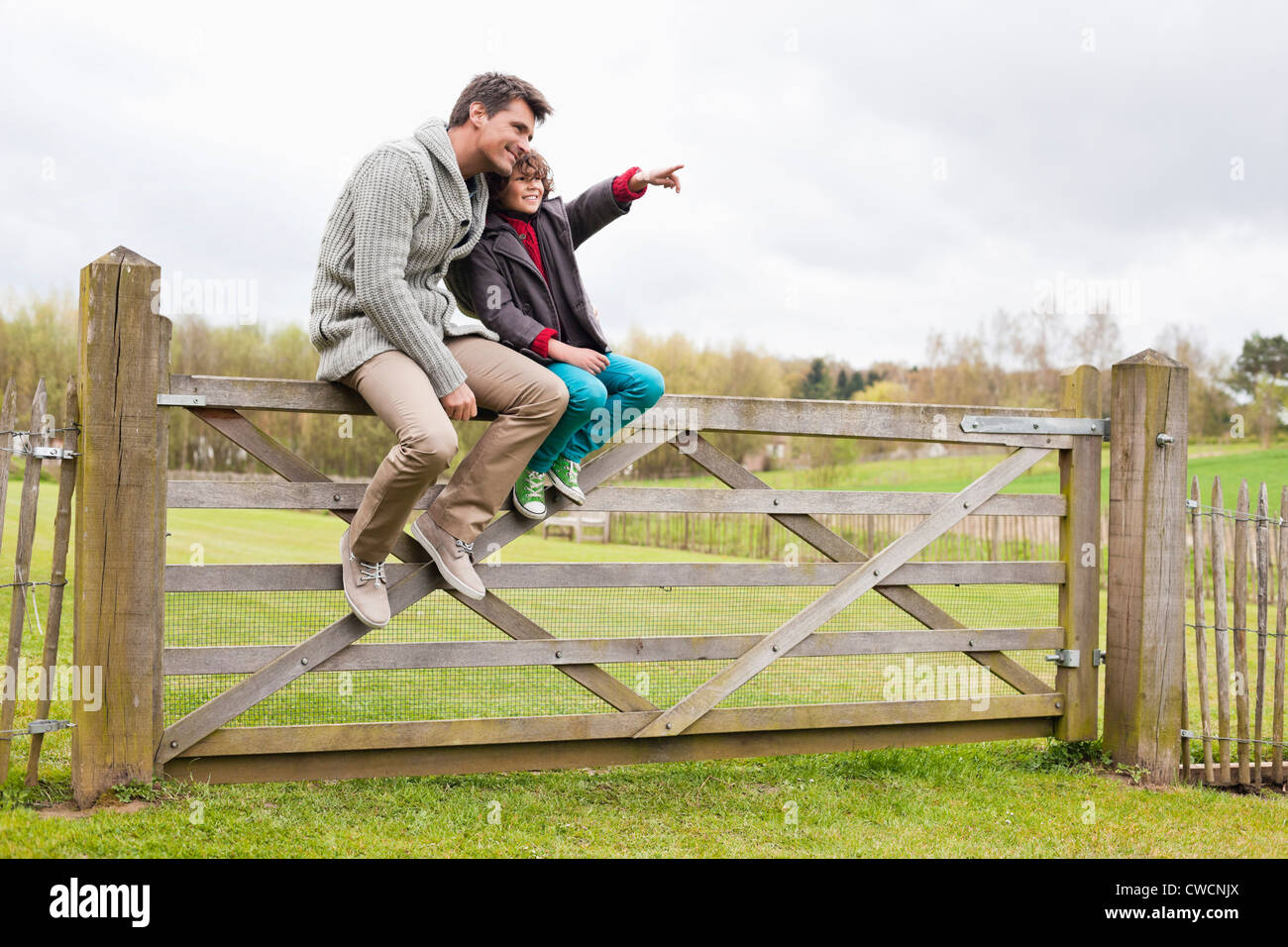 Man father son ranch hi-res stock photography and images - Alamy