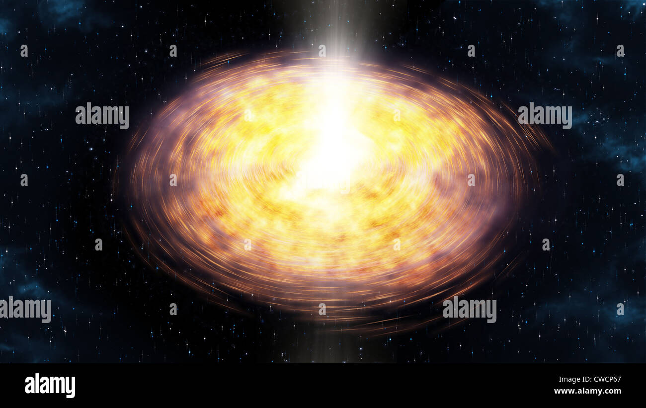 illustration showing the protoplanetary disc formation Stock Photo - Alamy