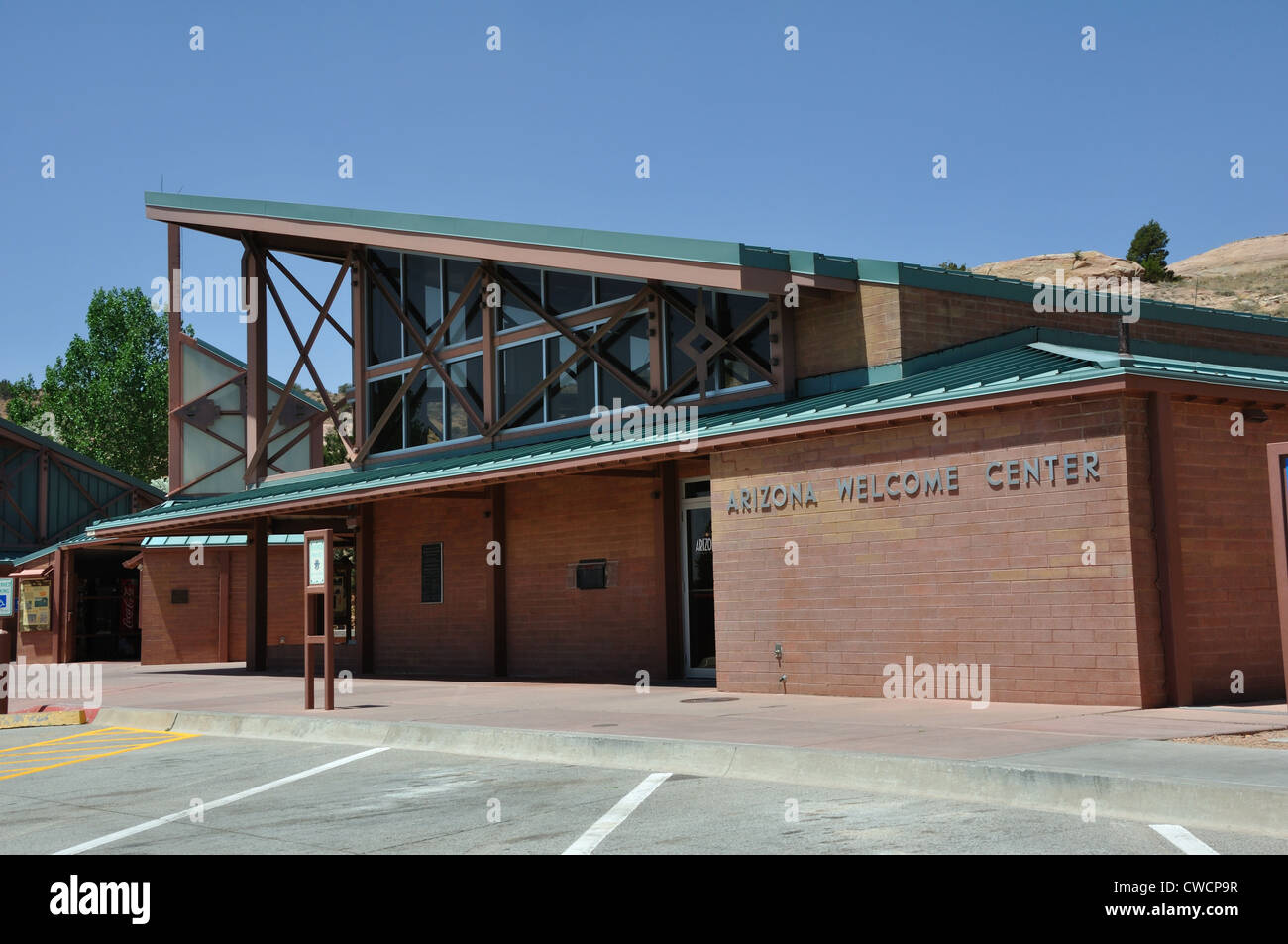 Visitor Center on the border of Arizona state, USA Stock Photo - Alamy
