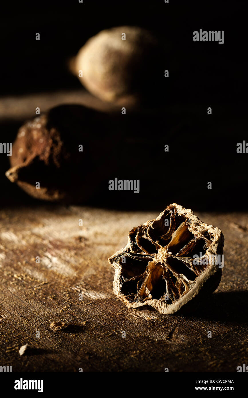 Sliced Rotten Lemon, Low Key Stock Photo - Alamy