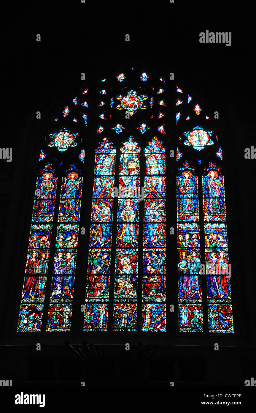The Princeton University Chapel - stained glass window Stock Photo - Alamy