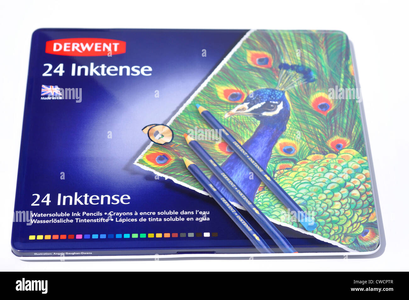 Watercolor Inktense pencils Stock Photo - Alamy