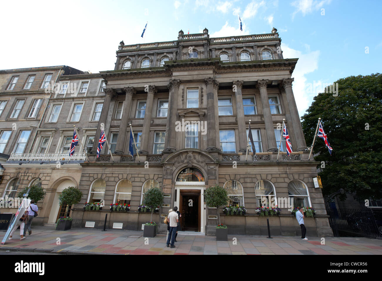 the george hotel george st edinburgh scotland uk united kingdom Stock ...