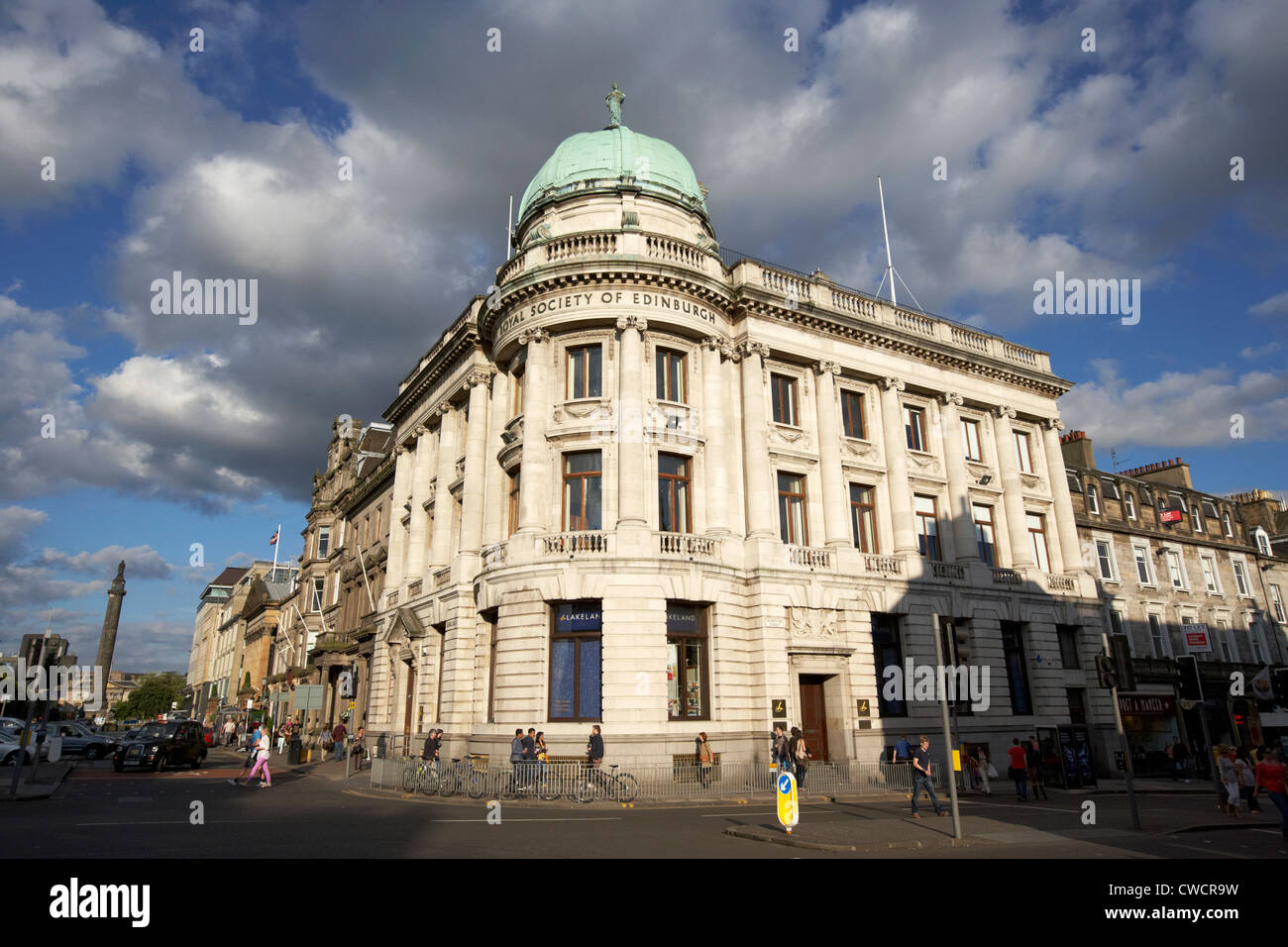 royal society of edinburgh building at the corner of george street and ...