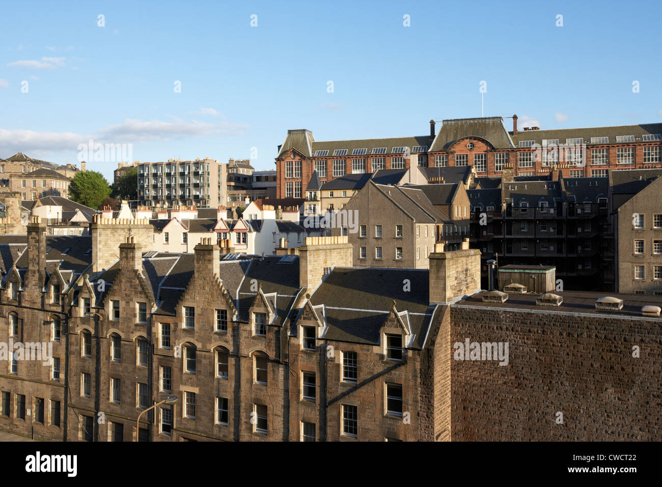 looking over the old town of edinburgh scotland uk united kingdom Stock ...