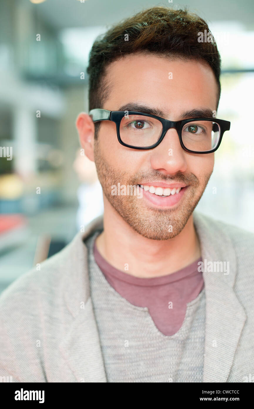 Portrait of a businessman smiling Stock Photo - Alamy