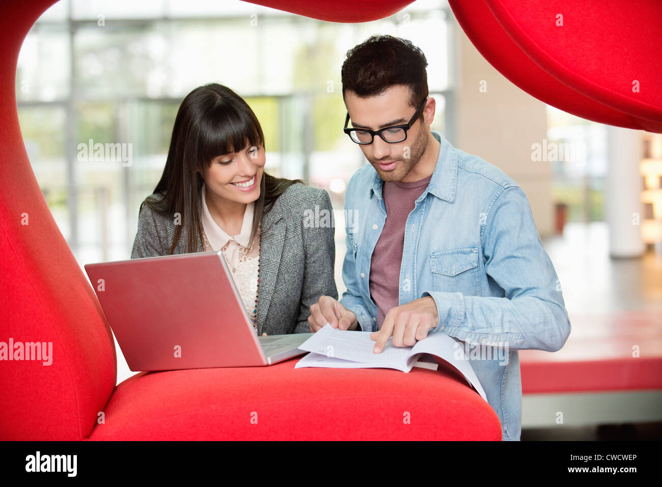 Business executives working in an office Stock Photo - Alamy