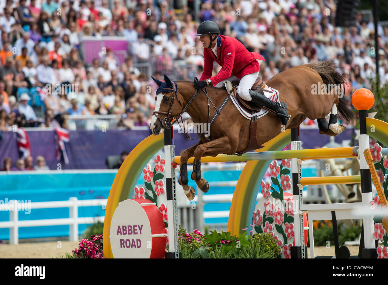 Rich Fellers (USA) riding Flexible in the Individual Jumping Equestrian ...