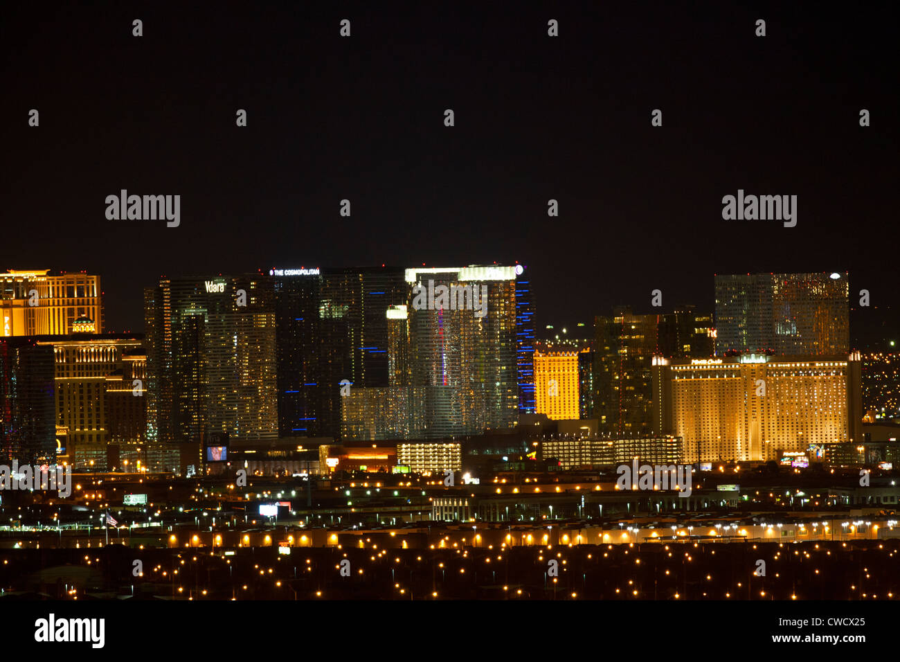 Las Vegas Strip at night, Nevada Stock Photo - Alamy