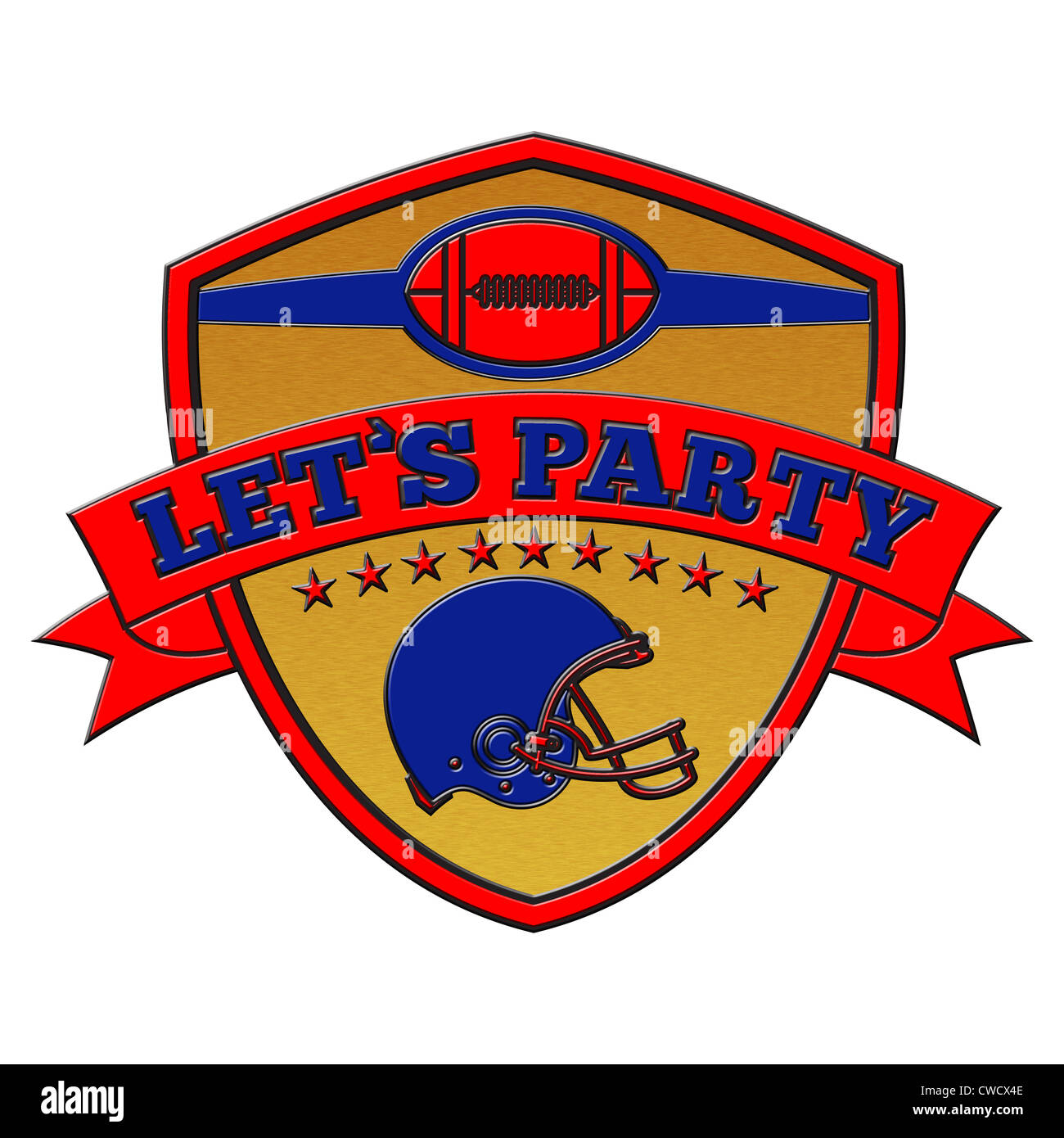 Football helmet inside Cut Out Stock Images & Pictures - Alamy