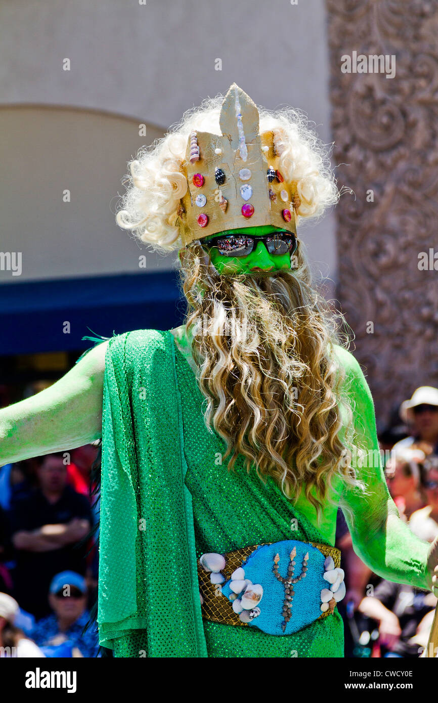 Man in costume at the 2012 Summer Solstice Parade in "Santa Barbara ...