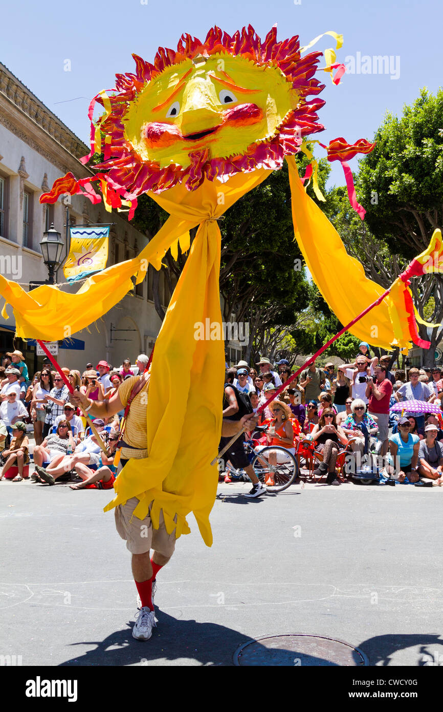 Sun costume in the 2012 Summer Solstice Parade in "Santa Barbara ...
