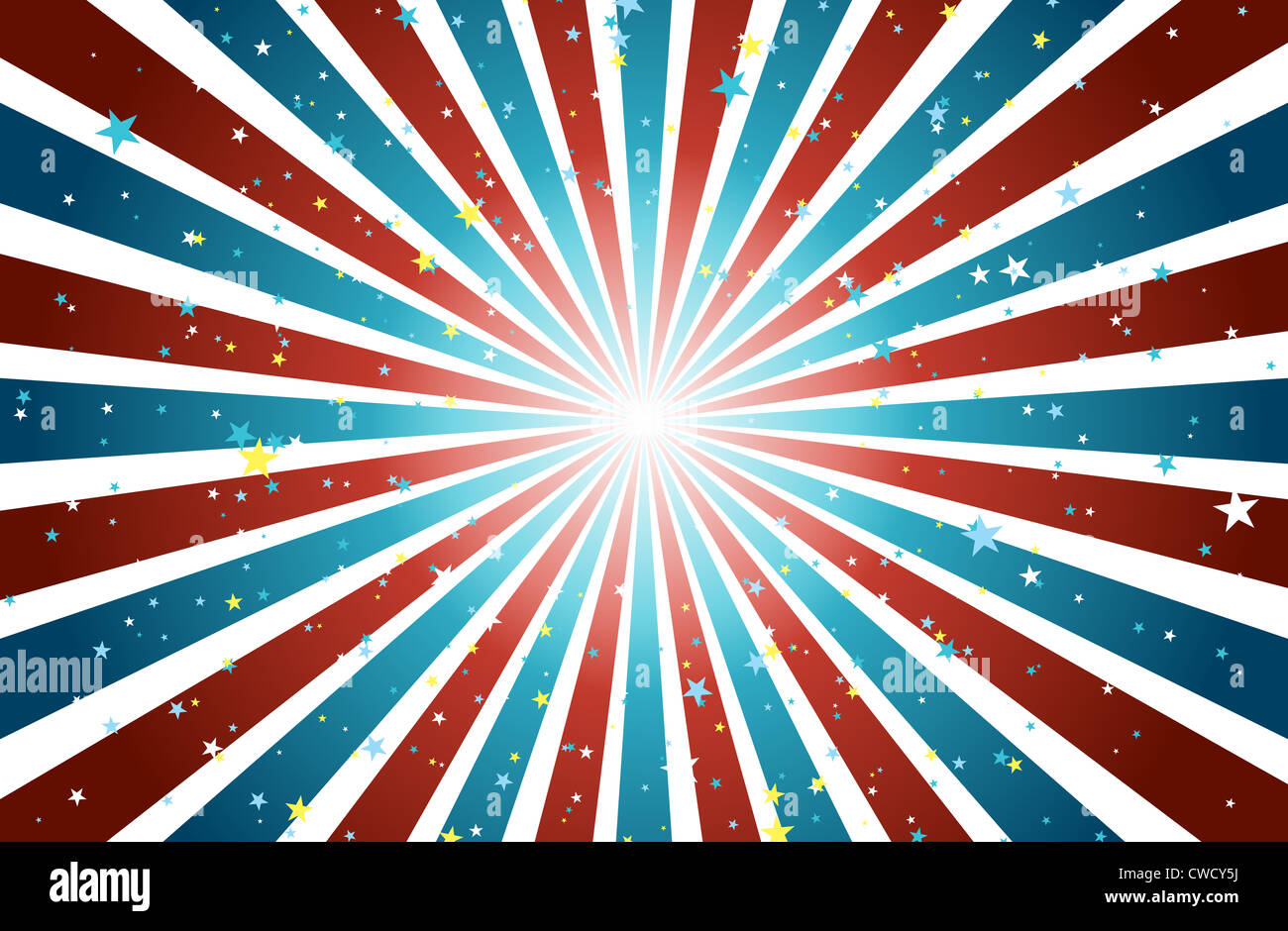 Background of star and stripes in blue, red and white combination Stock ...