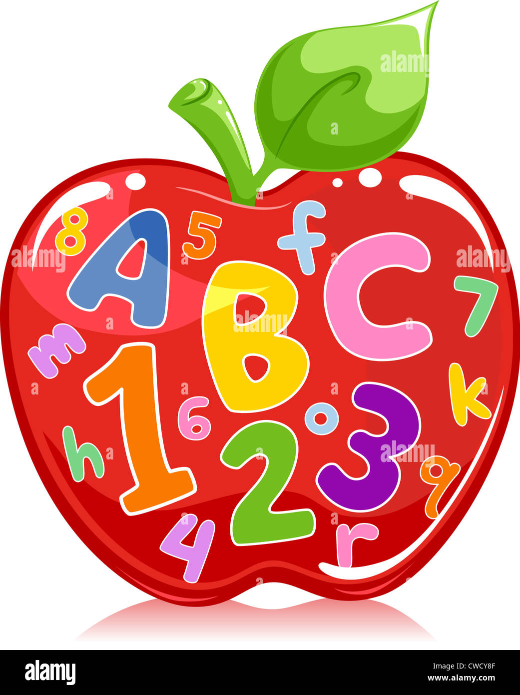 Text illustration apple hi-res stock photography and images - Alamy