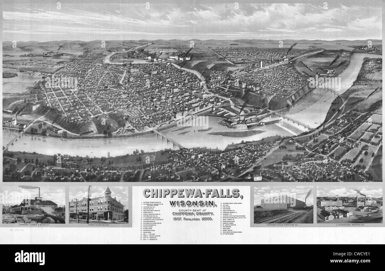 Map of river falls wisconsin hi-res stock photography and images - Alamy