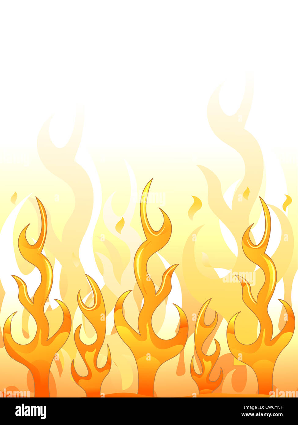 Background Illustration Featuring Flames with Different Designs Stock ...
