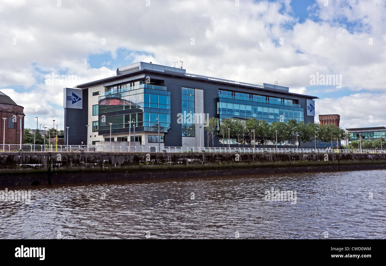 New STV broadcasting building on the River Clyde in Glasgow Scotland ...