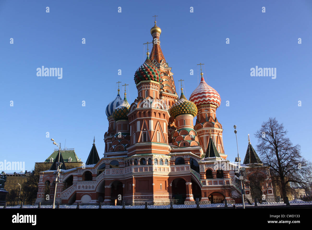 The cathedral of intercession of theotokos on the moat hi-res stock ...