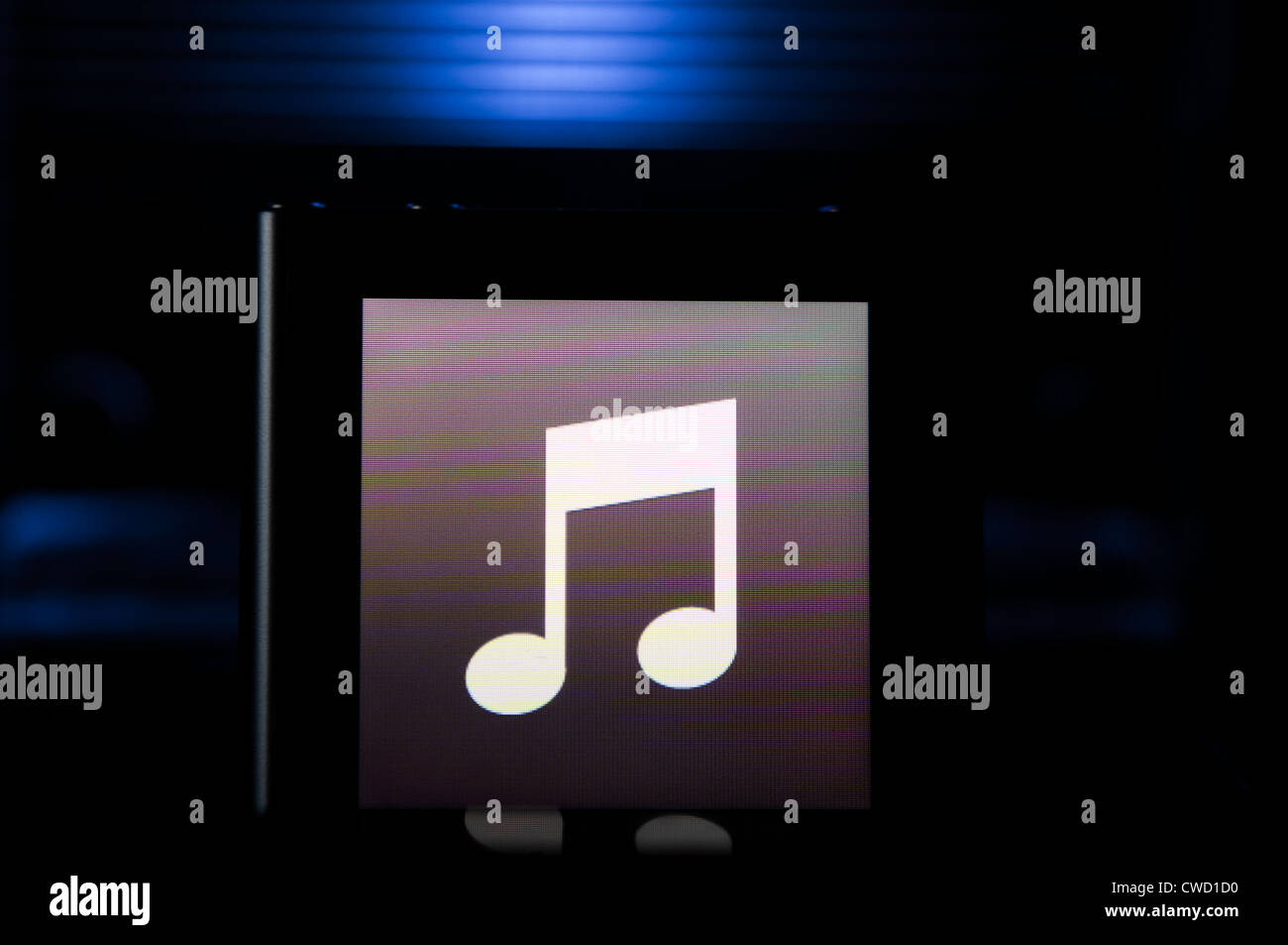 ipod nano music player docked in a stereo system Stock Photo - Alamy