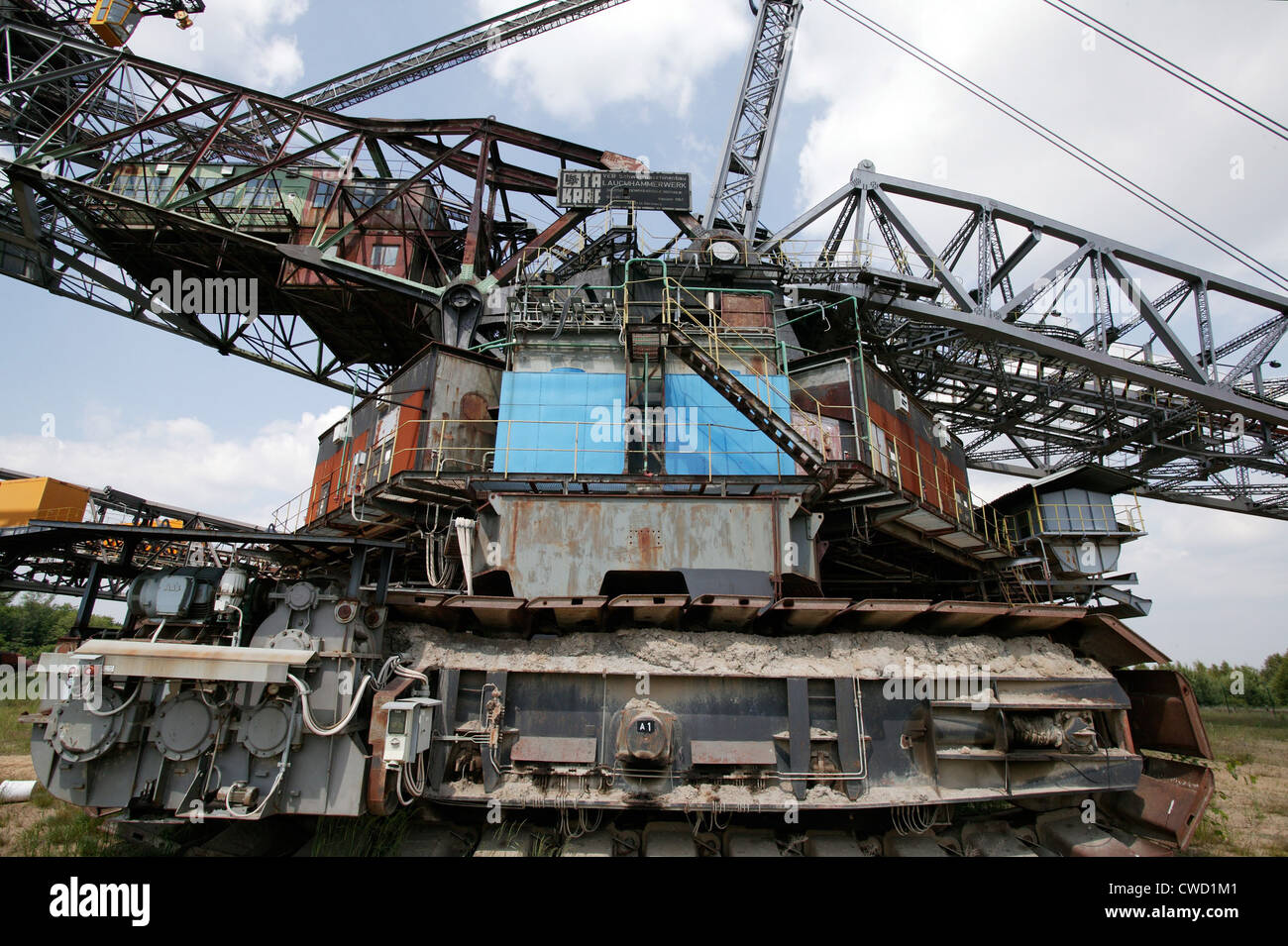 Welzow-South, old Braunkohlebagger decommissioned Stock Photo - Alamy