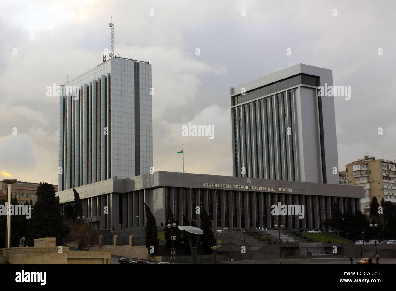Baku, Azerbaijan. parliament building Stock Photo - Alamy