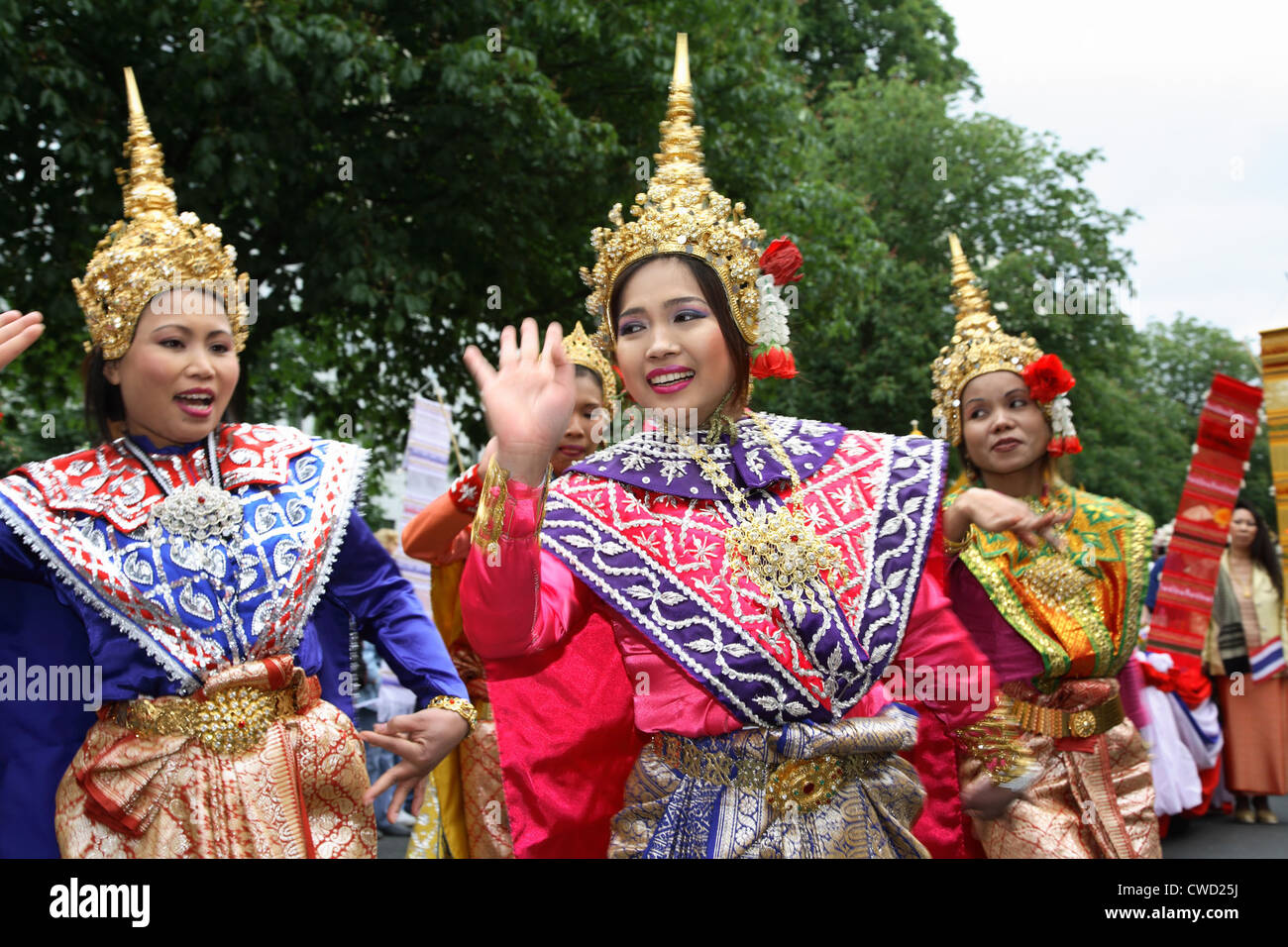 Berlin Group Thai Smile at the Carnival of Cultures Stock Photo - Alamy