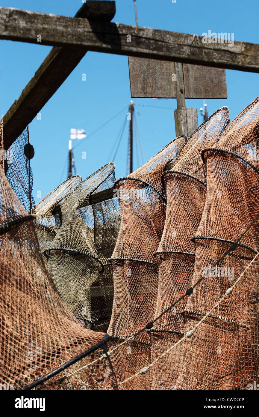 Fishing nets and fish traps Stock Photo - Alamy