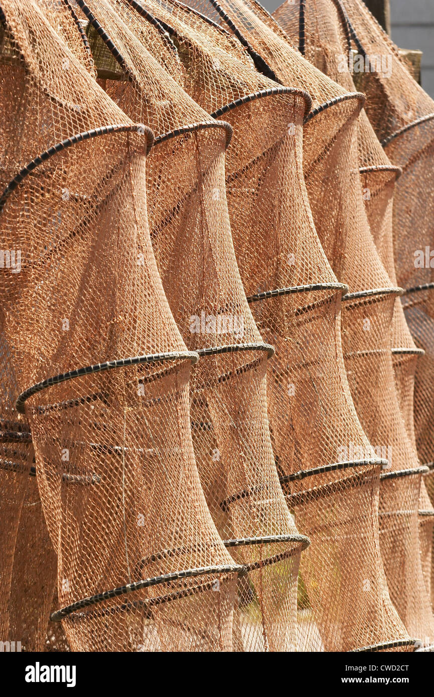 Fishing nets and fish traps Stock Photo - Alamy