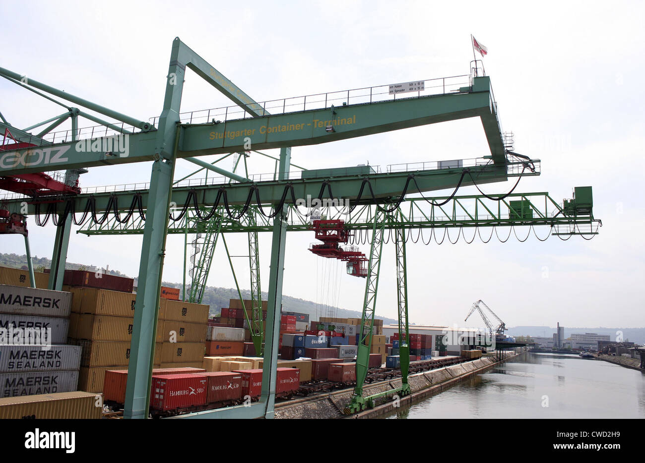Stuttgart Container Terminal Stock Photo - Alamy